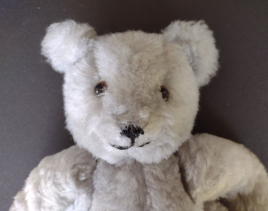 Adorable Jointed Gray Teddy Bear - Plush Stuffed Animal - Etsy
