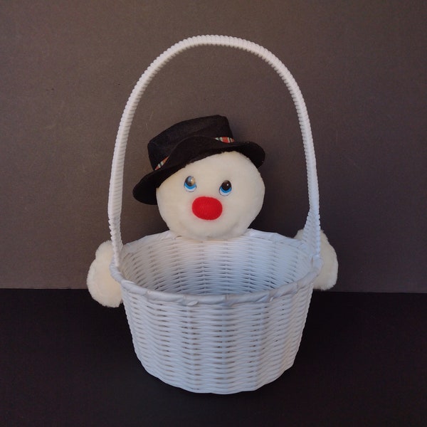 Snowman Basket - Etsy