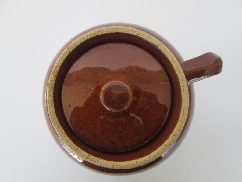 Brown & Tan 2 Qt. Bean Pot - Ransbottom USA With Crown Mark - Etsy