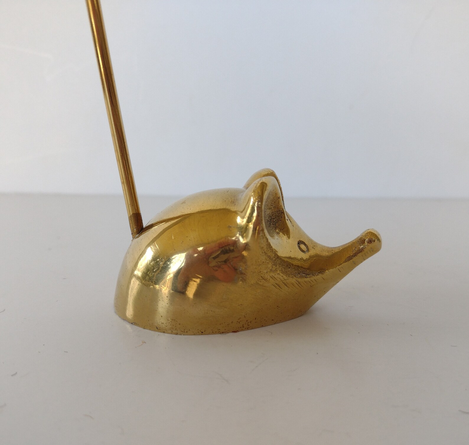 Cute Solid Brass Mouse Note Receipt Holder - Etsy