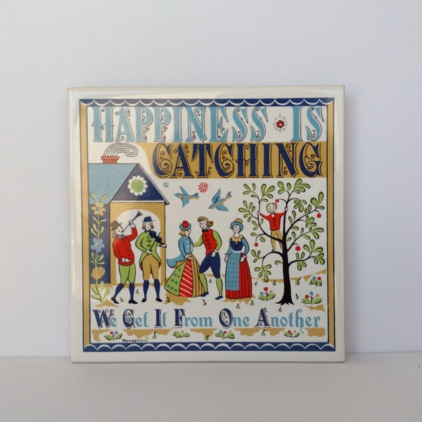 Folk Art Tiles - Etsy