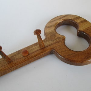 Wood Wall Key Peg Rack - Etsy