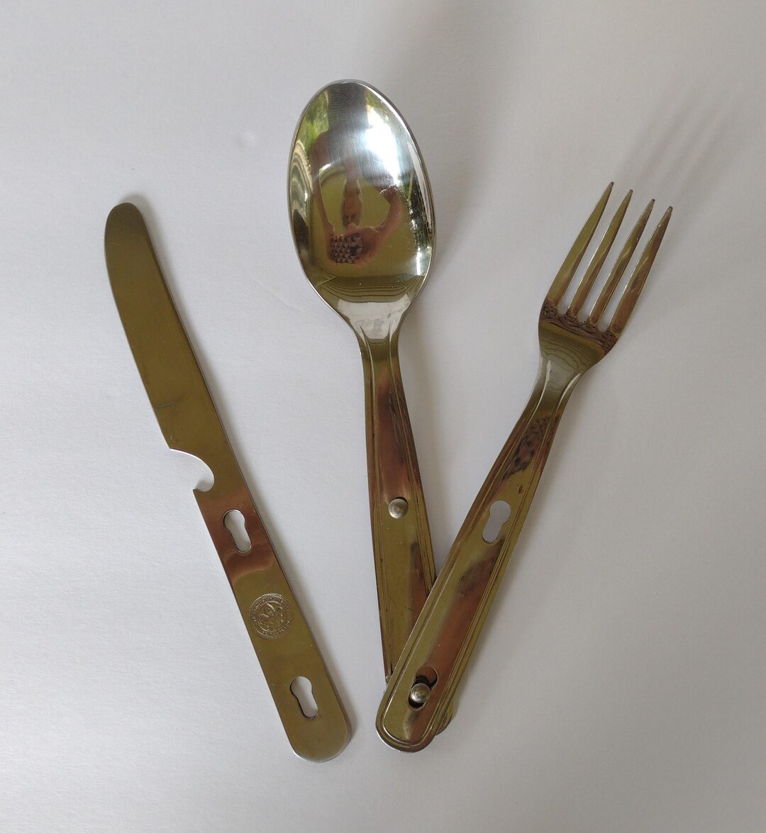 Boy Scouts of America Utensil Set - Knife Fork and Spoon - Etsy
