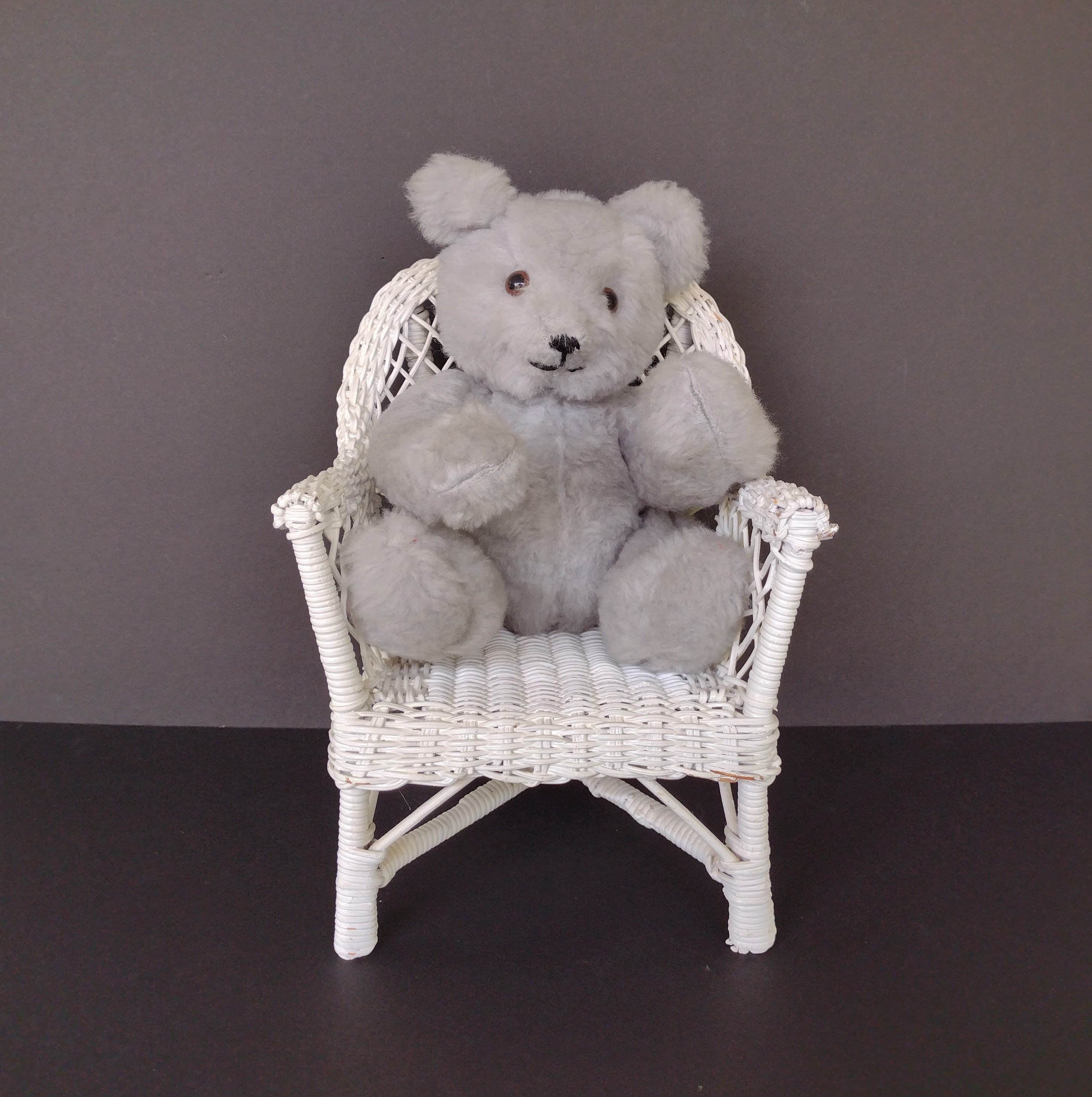 Adorable Jointed Gray Teddy Bear - Plush Stuffed Animal - Etsy