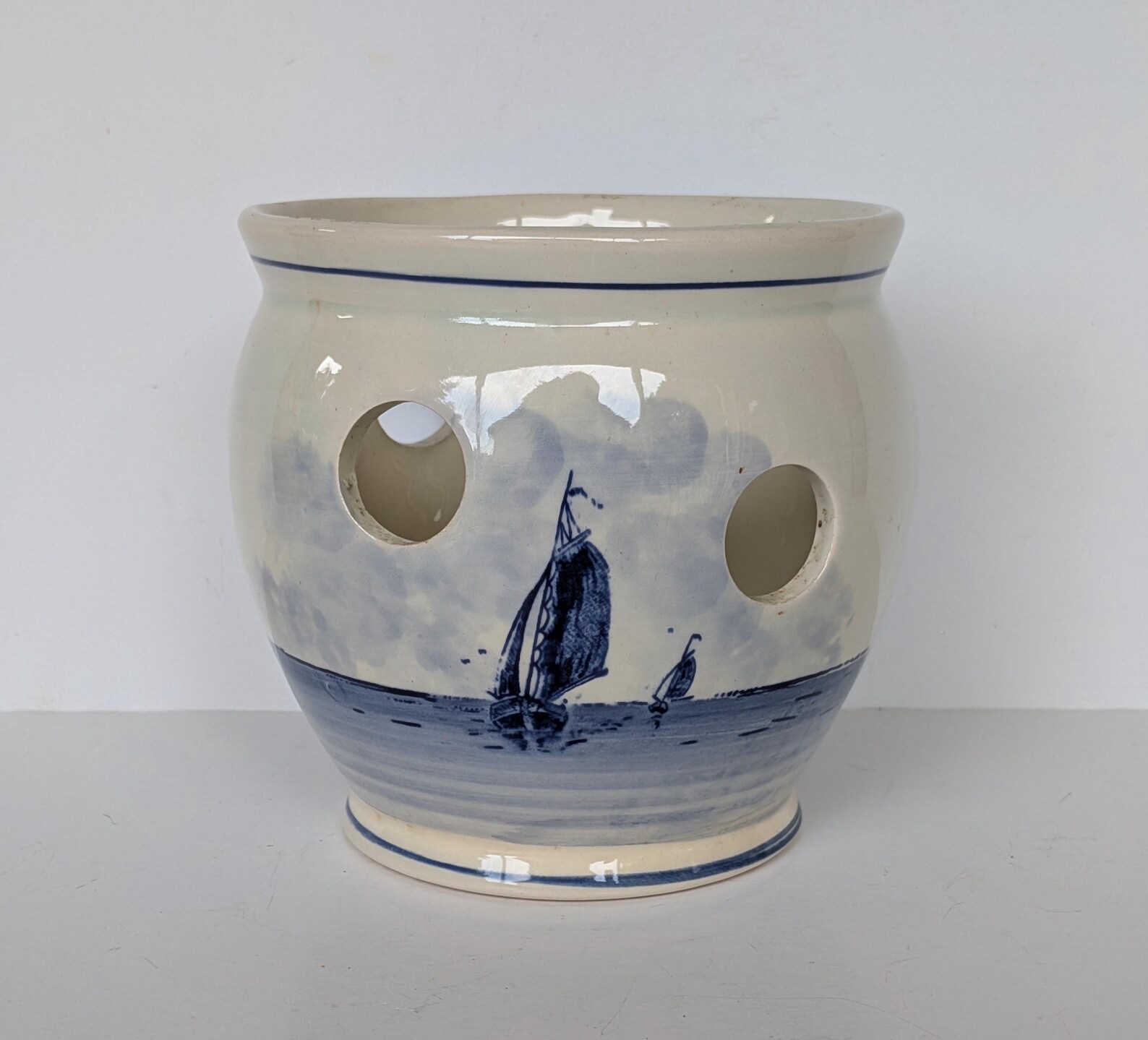 Sweet Delft Blue Bulb Flower Pot - Hand Painted - Made in Holland - Etsy