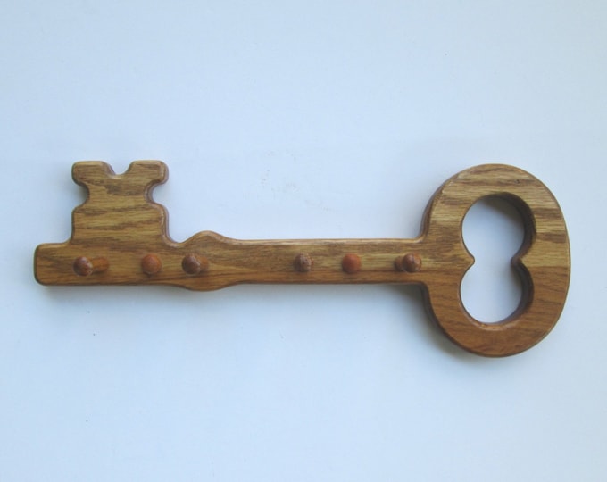 Wood Wall Key Peg Rack - Etsy