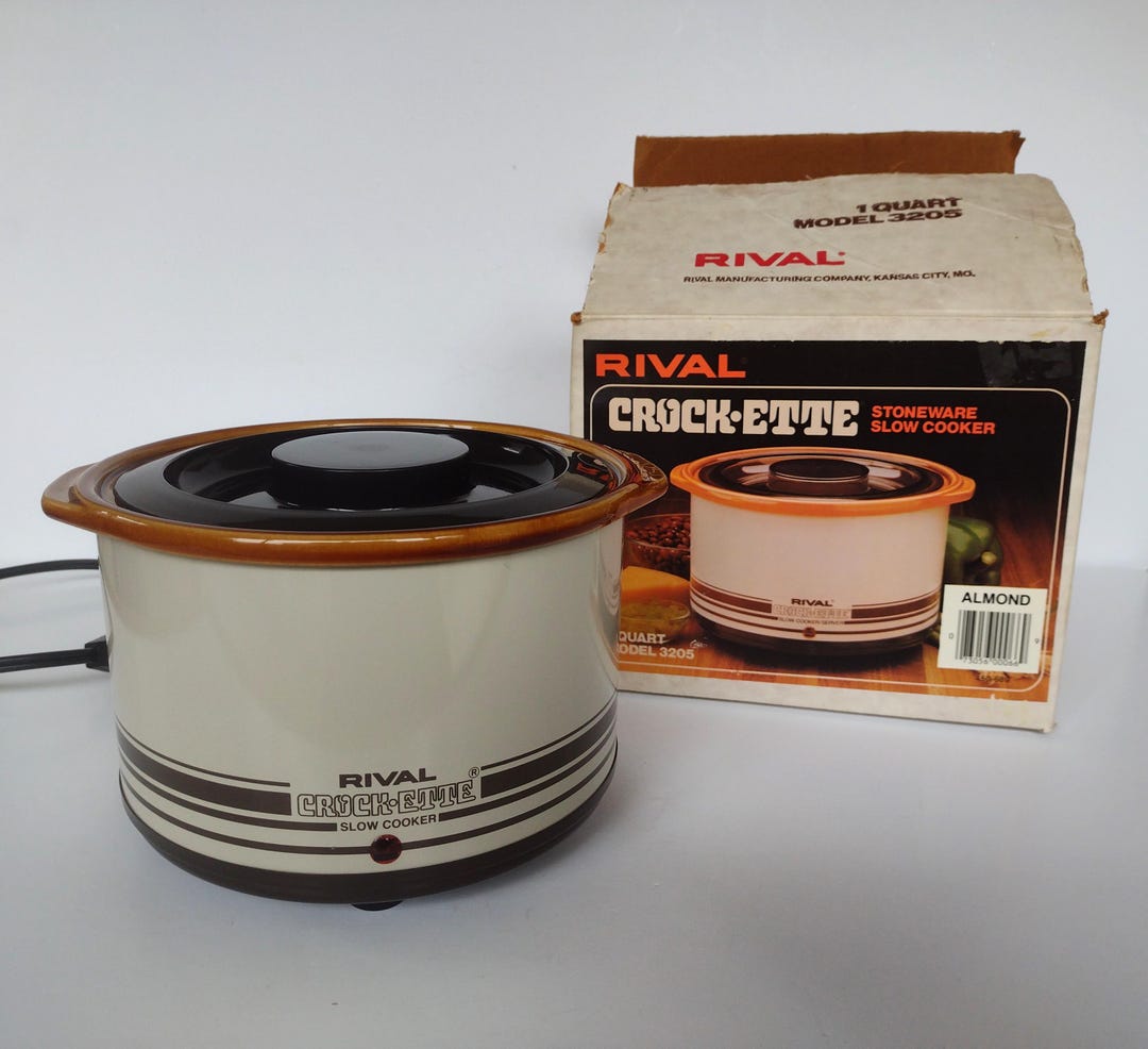 Small Rival 1 Quart Crock Pot Slow Cooker - Crock-ette - Etsy