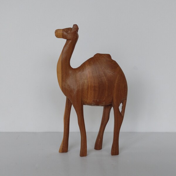Carved Wood Camel - Etsy