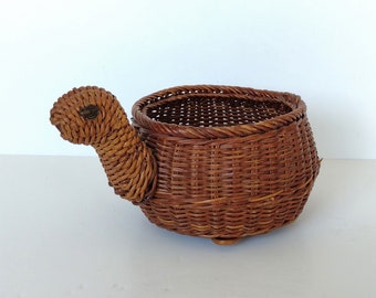 Woven Turtle Basket - Etsy