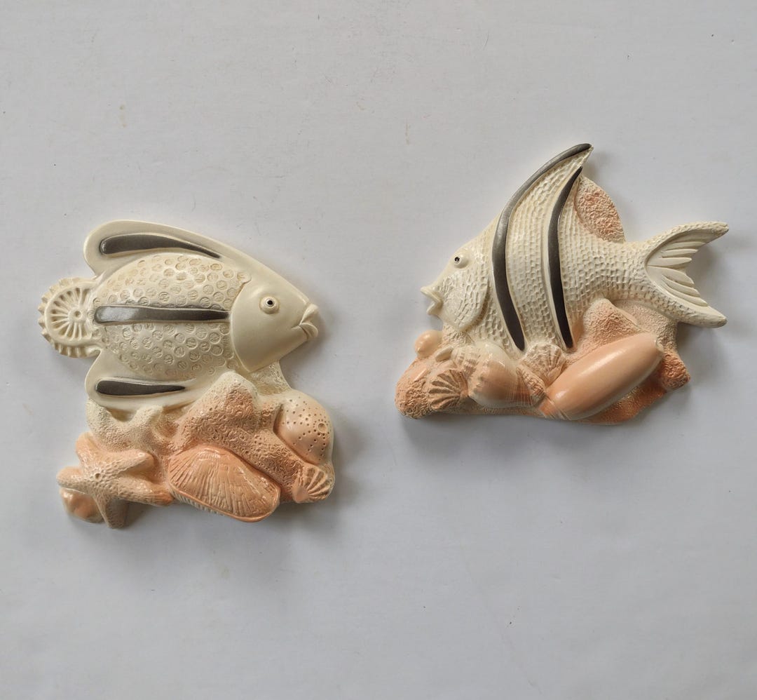 Miller Studio Fish Chalkware Plaques - Set of 2 - Etsy