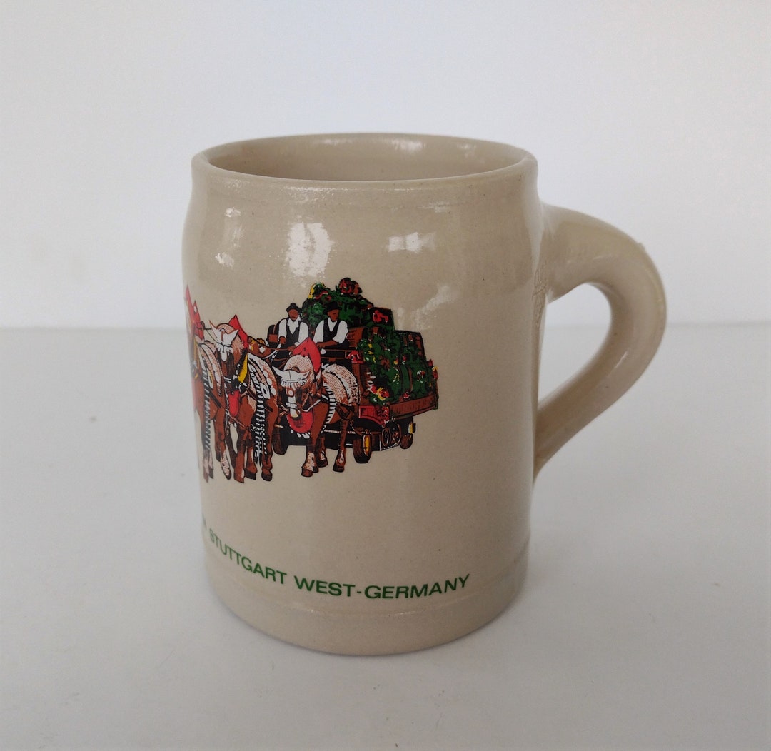 Dinkel Acker Beer Stein Mug Christmas Design Made in West Germany .3L ...