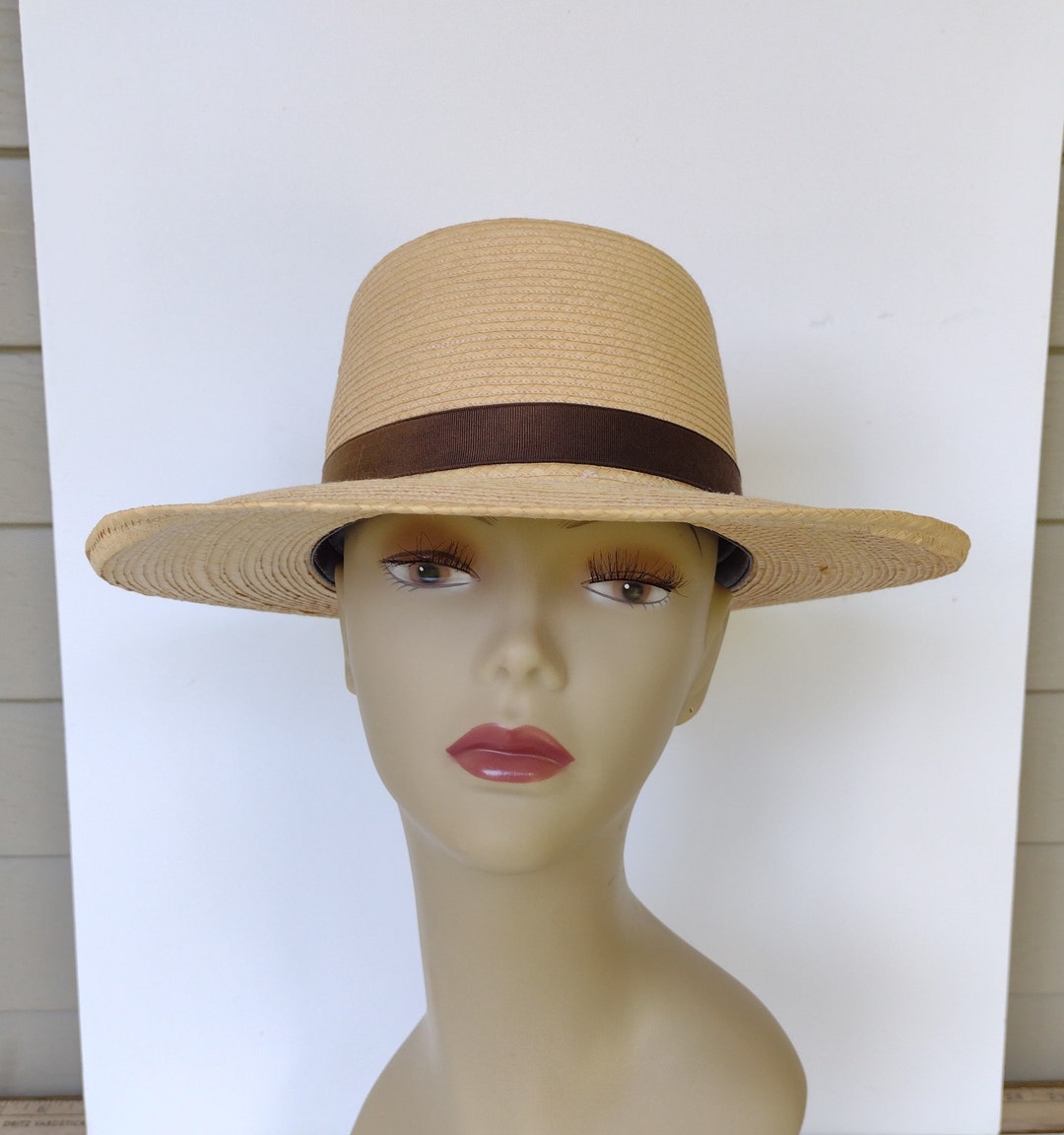 Vintage Hand Made Palm Leaf Hat by the Maya-quiche Indians of Guatemala ...