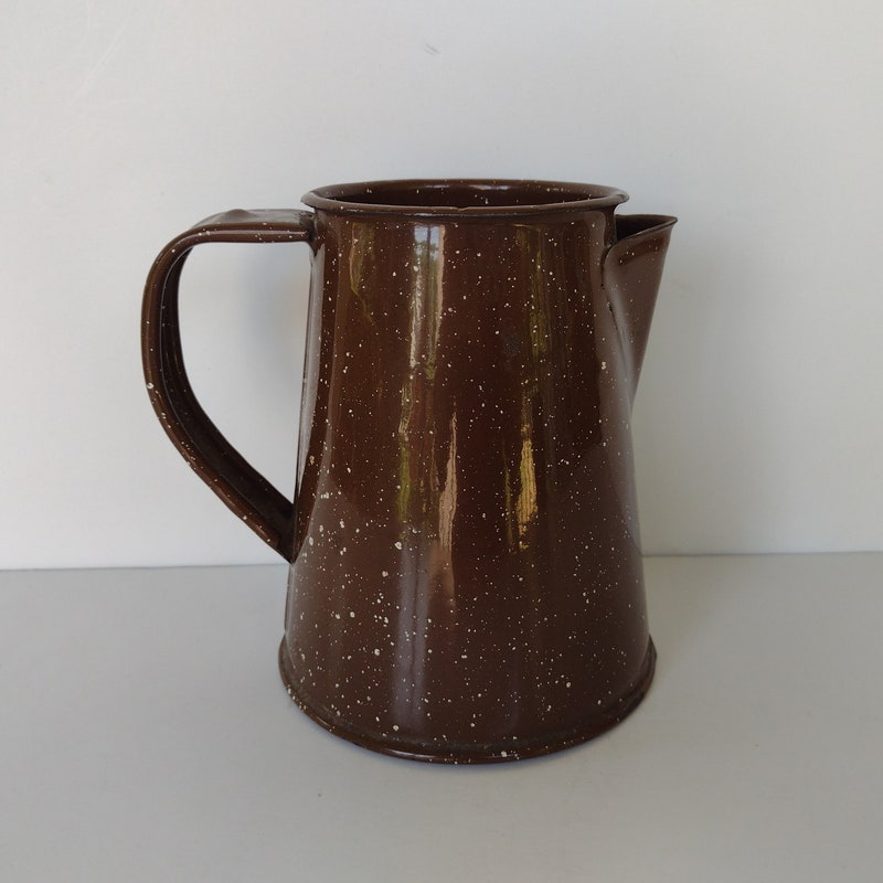 French Enamelware Pitcher - Etsy