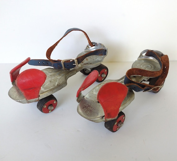 Vintage Metal Roller Skates