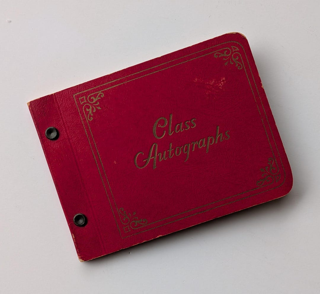 Vintage 1940's High School Class Autograph Book - Unused! - Etsy
