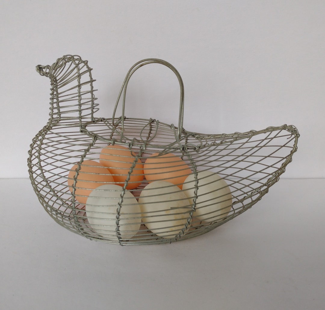 Metal Wire Chicken Basket - Etsy