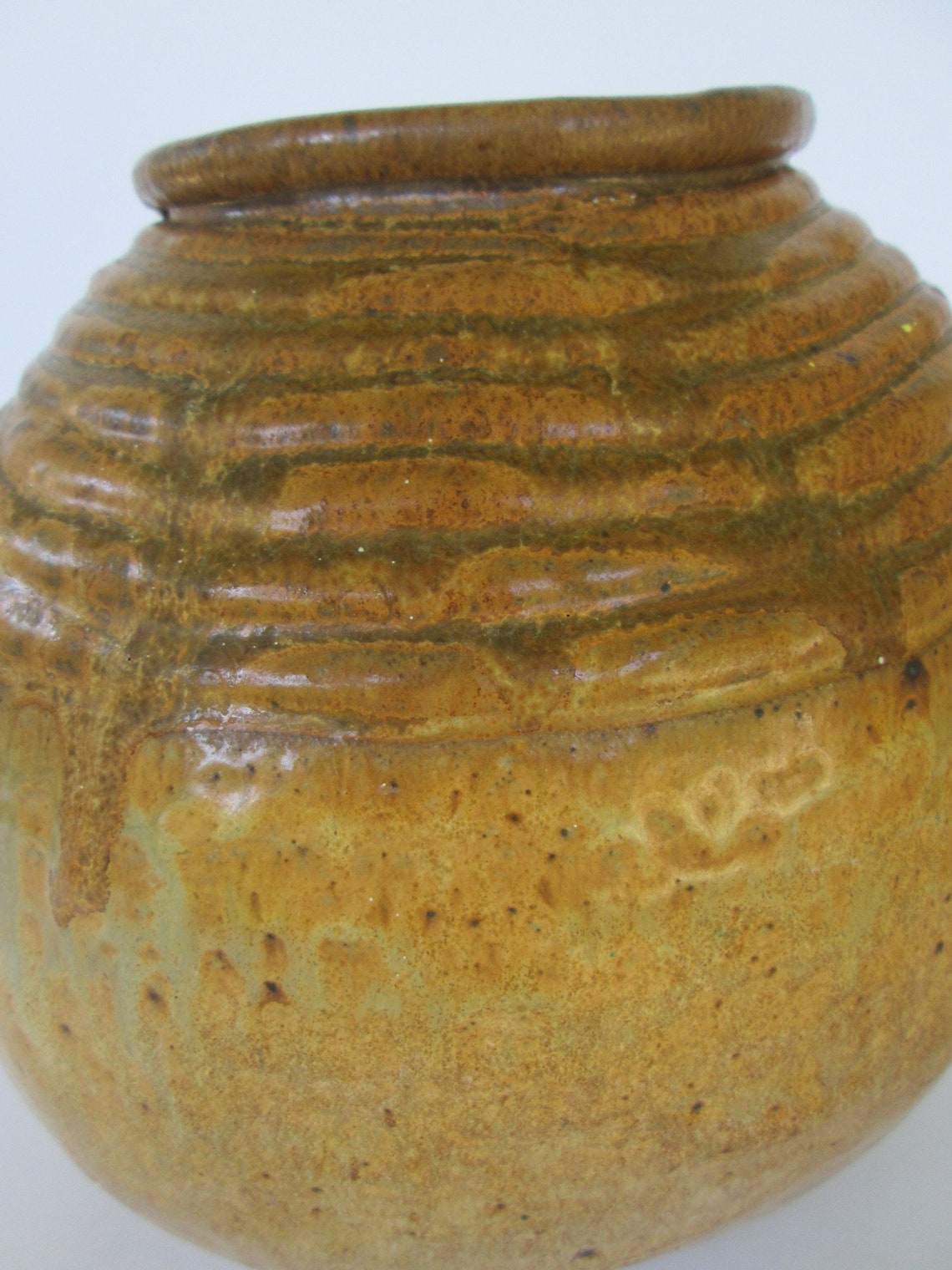 Large Earthy Coiled Art Pottery Piece Pot - Etsy