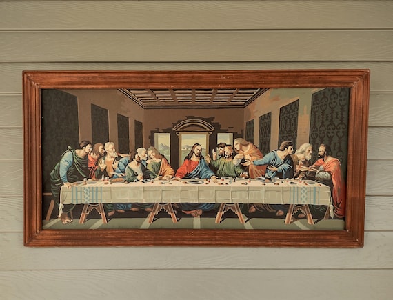 The Last Supper Painting Original Paint by Number | Etsy