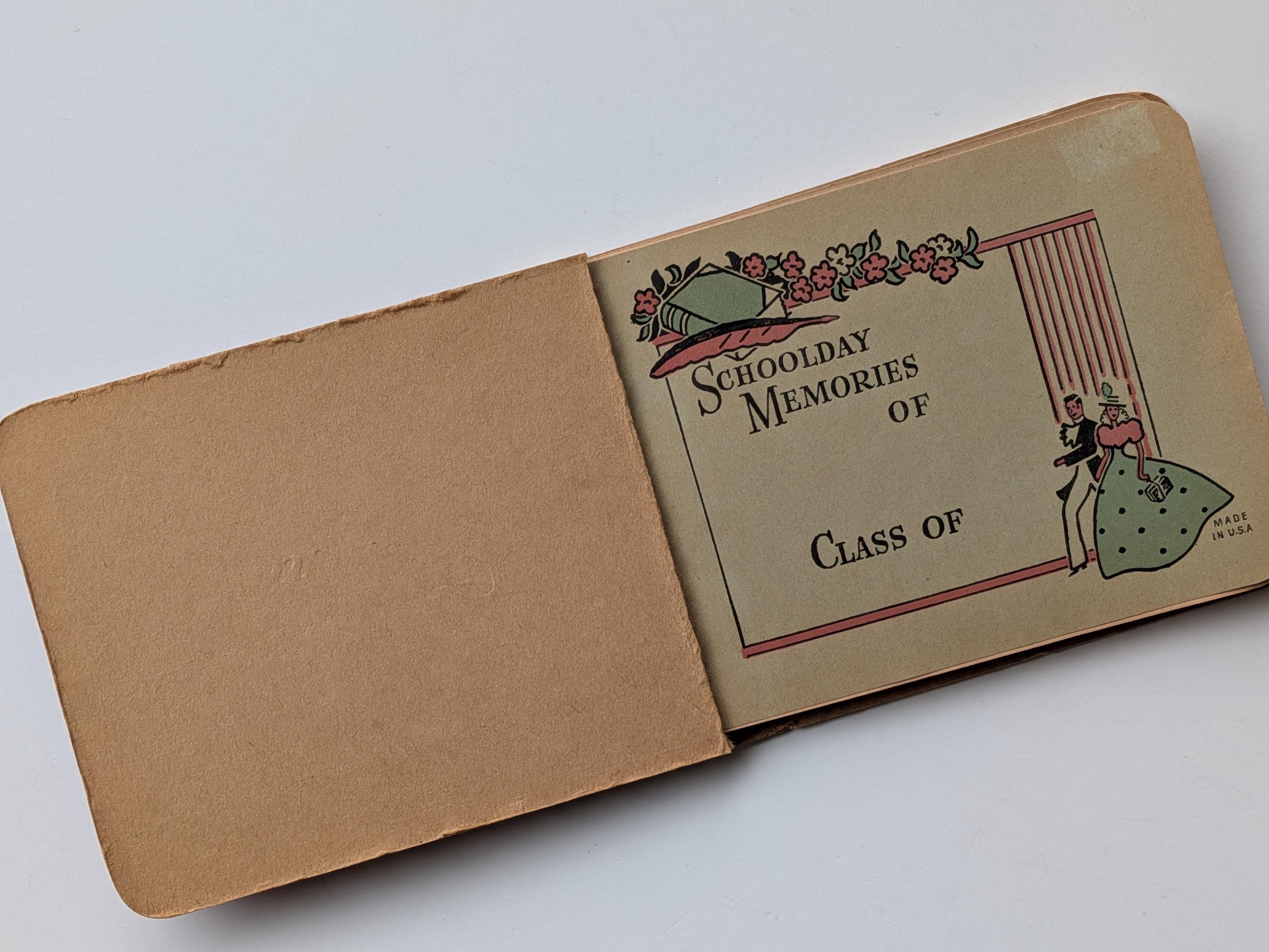 Vintage 1940's High School Class Autograph Book - Unused! - Etsy