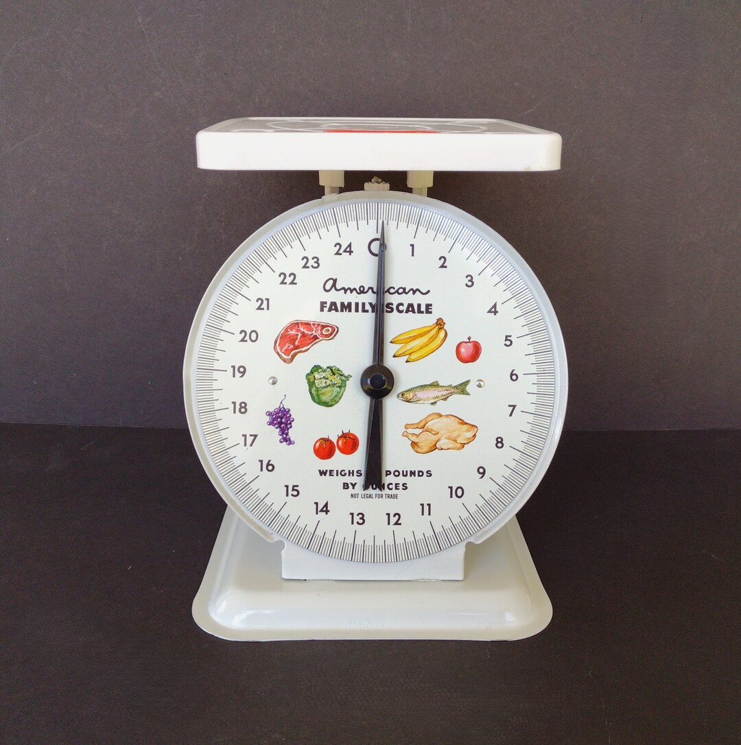 American Family Scale - Retro Kitchen Scale - Etsy