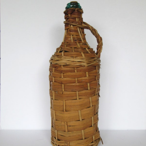 Wicker Bottle - Etsy