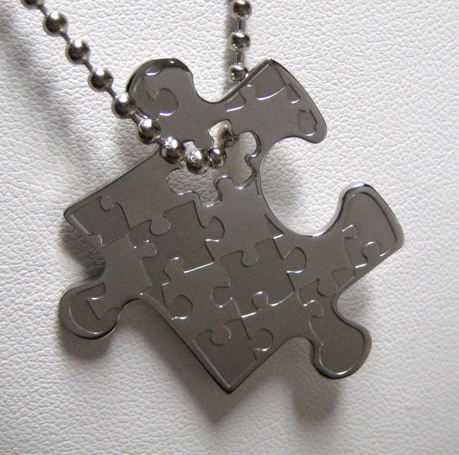 Puzzle Piece Stainless Steel Pendant 26 X 31 Mm or 1 X 1 1/4 - Etsy