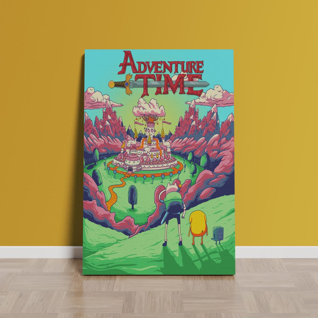 Adventure Time Poster | Rolled Canvas Print | Adventure Time Print - Etsy