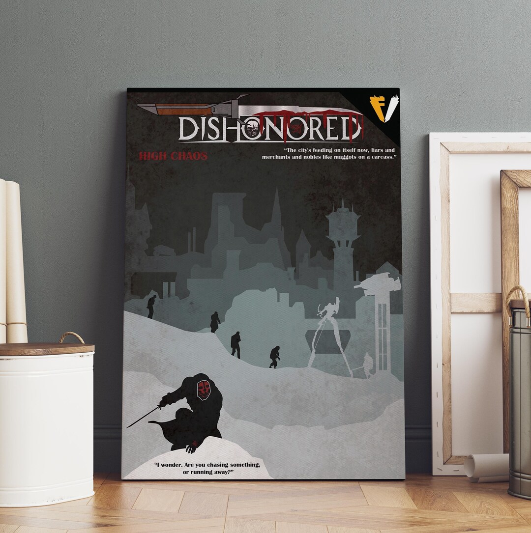 Dishonored Poster Canvas Game Print - Etsy