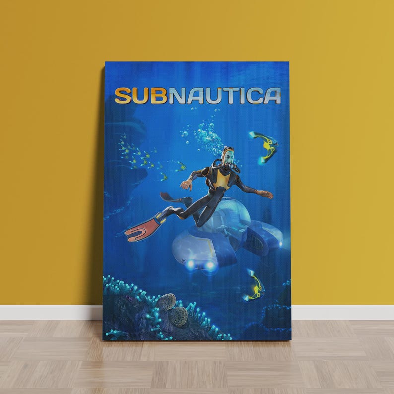 Subnautica Poster | Rolled Canvas Print | Game Print - Etsy