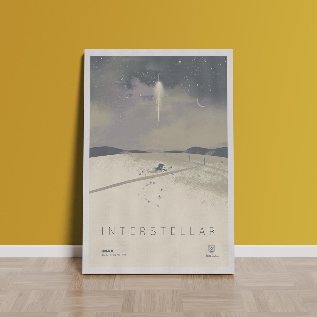 Interstellar Poster | Rolled Canvas Print | Christopher Nolan - Movie ...