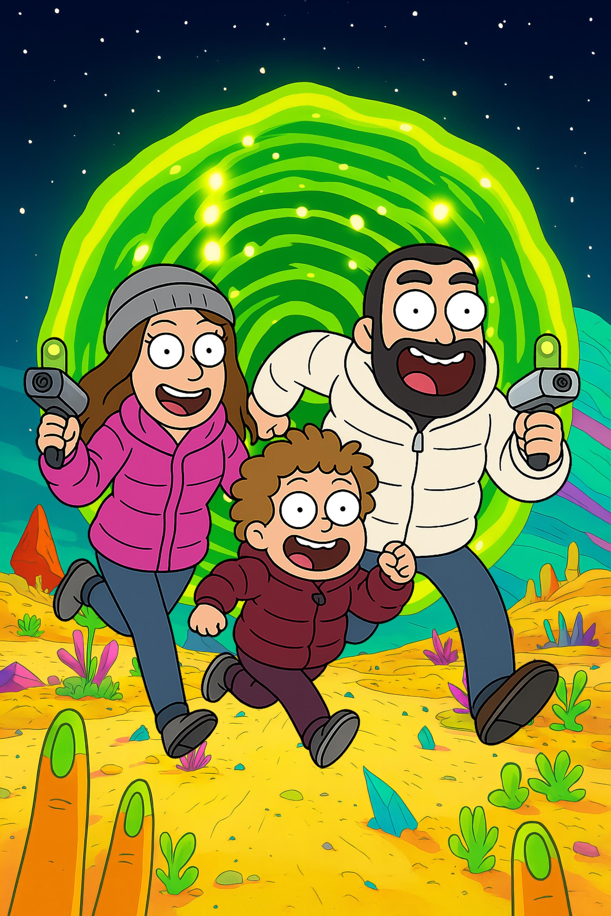 Rick and Morty Custom Portrait – Personalized Fan Art Digital Download ...