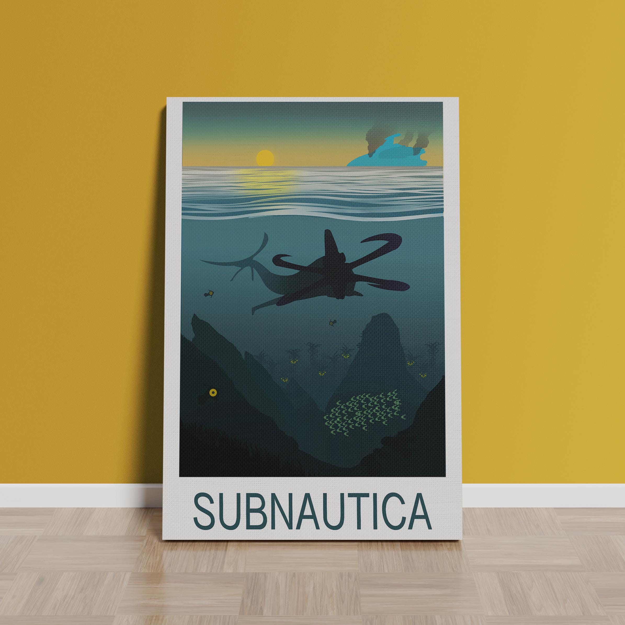 Subnautica Poster | Rolled Canvas Print | Game Print - Etsy