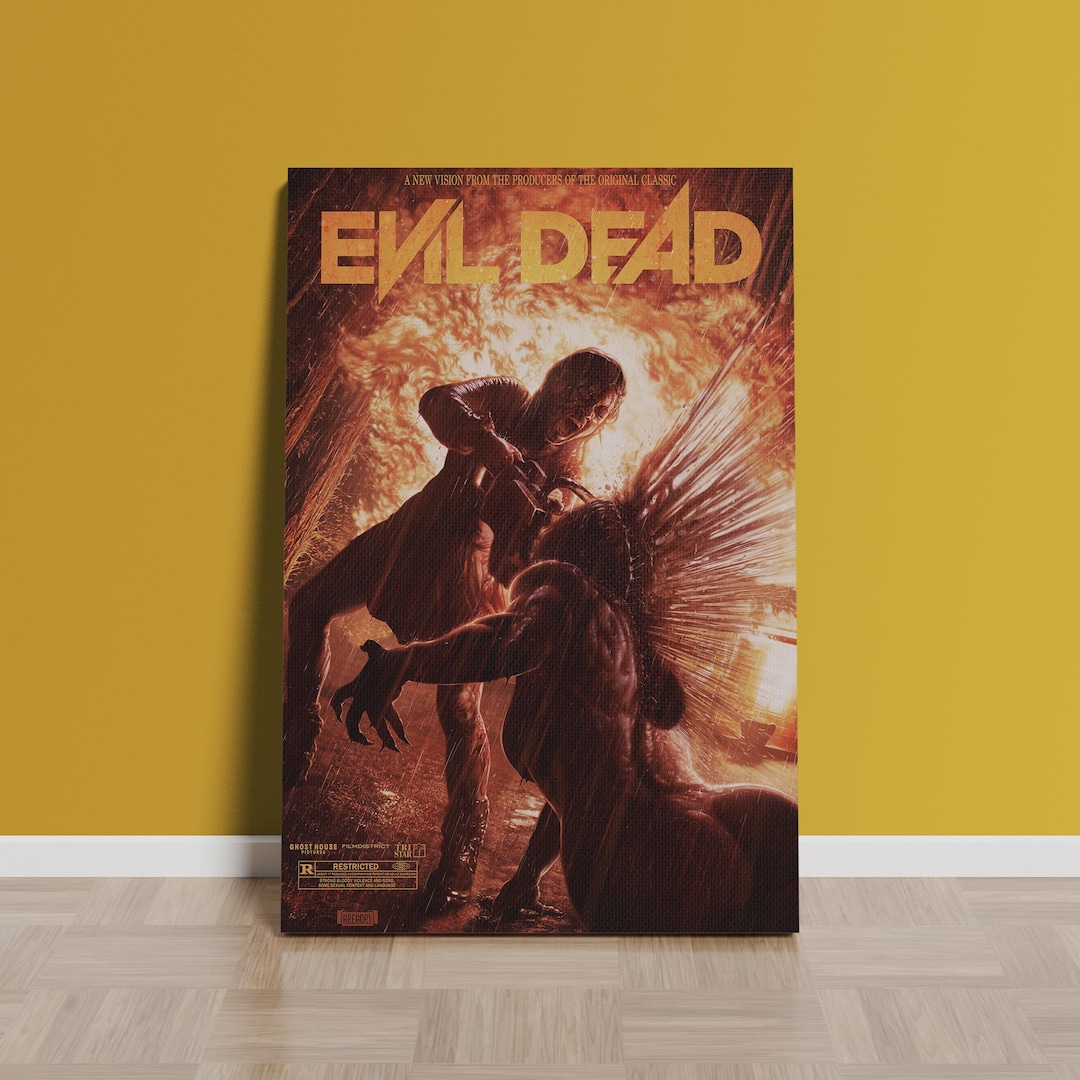 Evil Dead Poster | Rolled Canvas Print | Horror Movie Print - Etsy