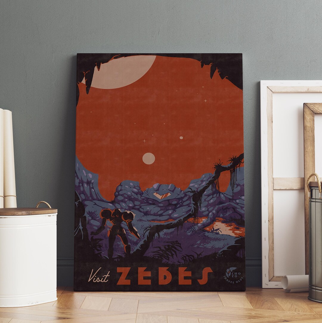 Metroid Prime Poster Canvas Game Print - Etsy