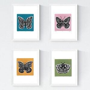 Butterfly Screen Print Edition of 85 (slate Teal) A4 Size - Etsy