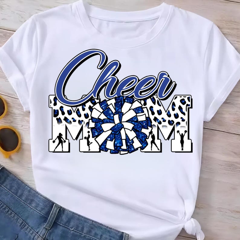 Cheer Mom PNG | Cheerleader Clipart | Retro Cheerleading Digital Design ...