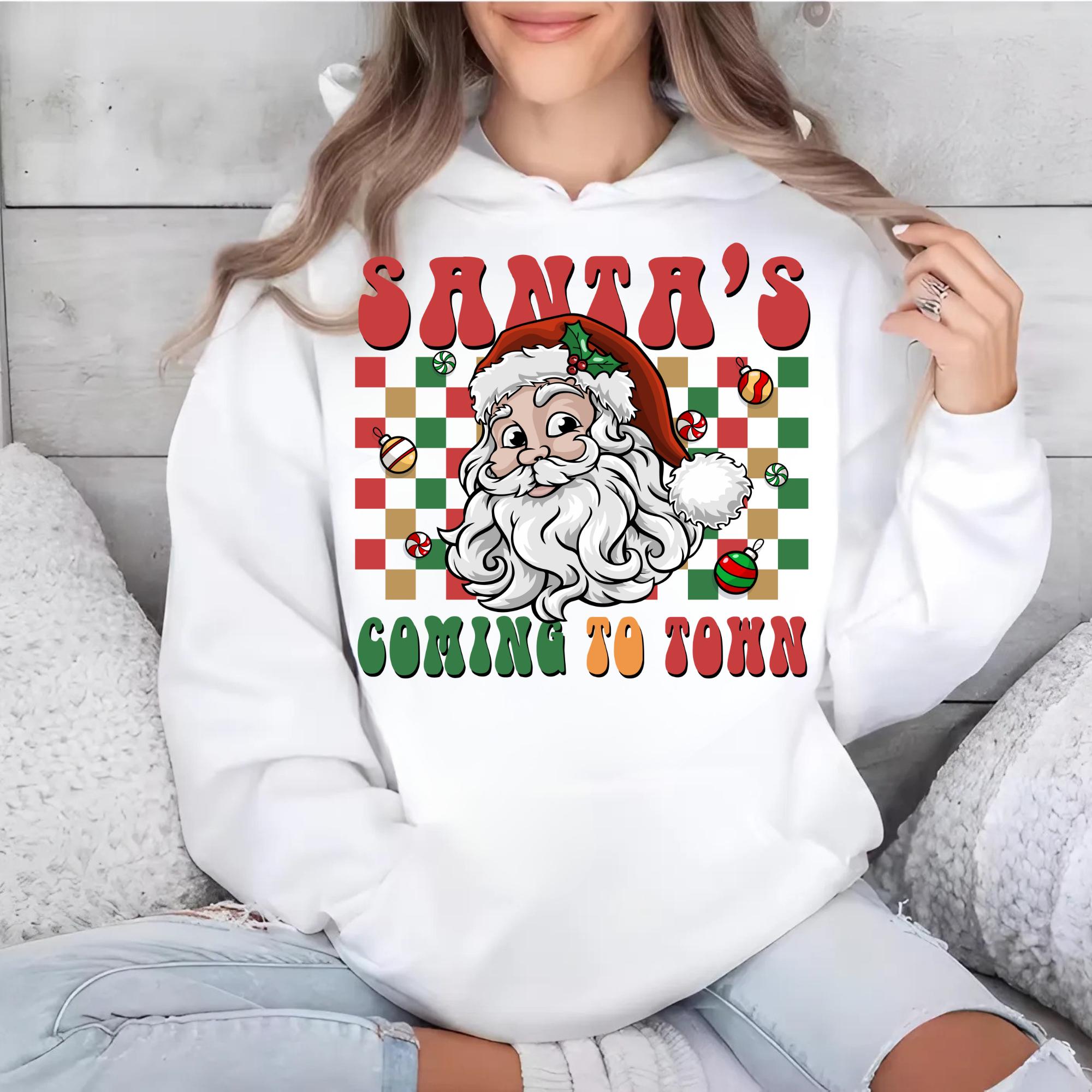 Retro Santa Christmas PNG Sublimation Design - Etsy