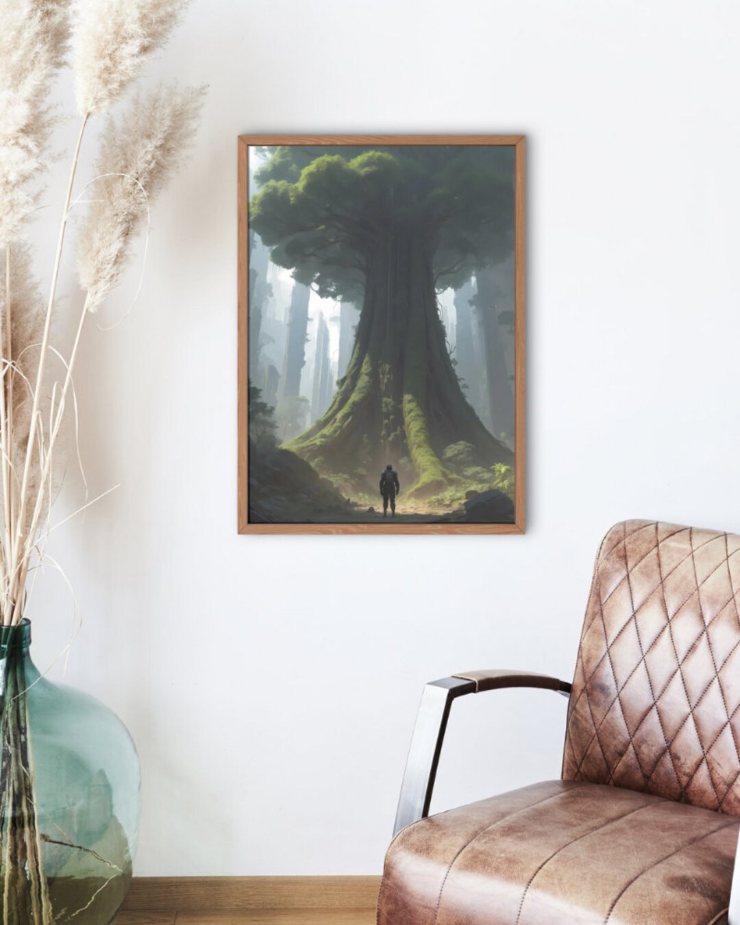 Printable Sci-fi Fantasy Giant Tree Wall Art Futuristic Nature A4/A3 ...