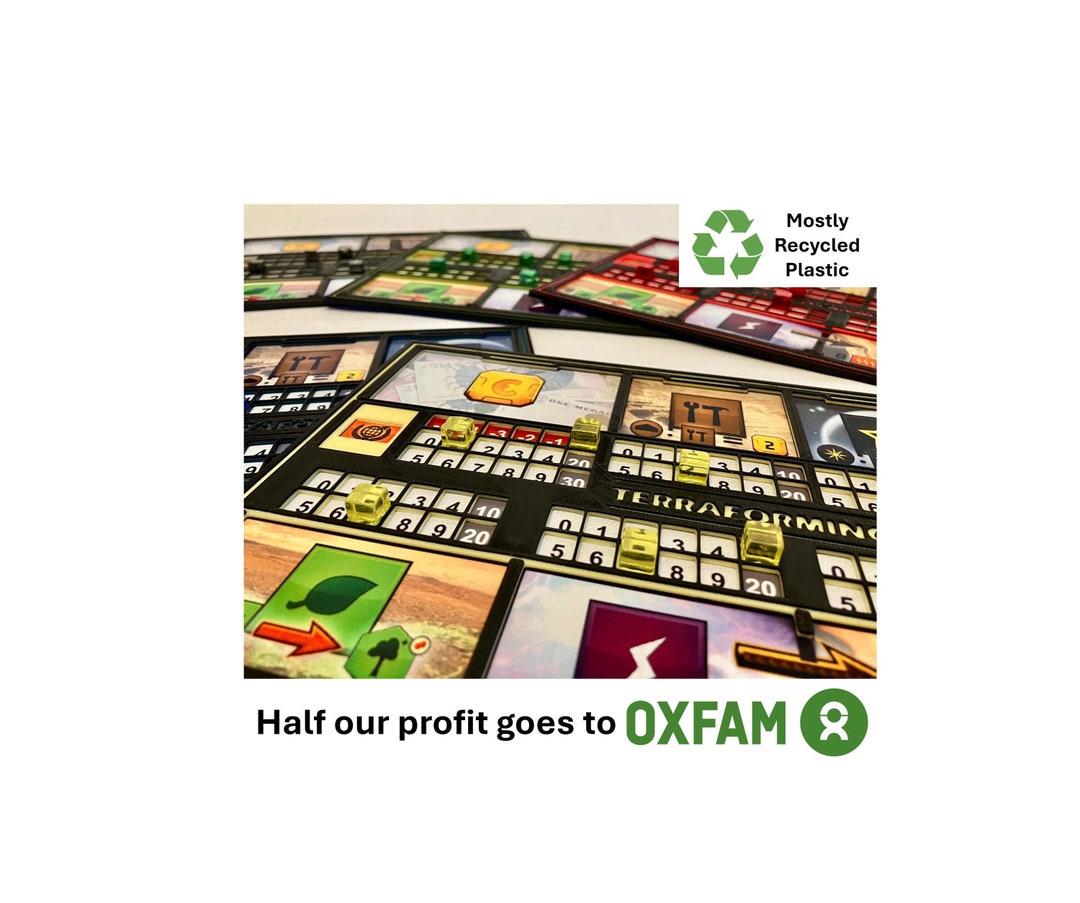 Terraforming Mars 3D Player Boards X5 3D Resource Boards Player ...