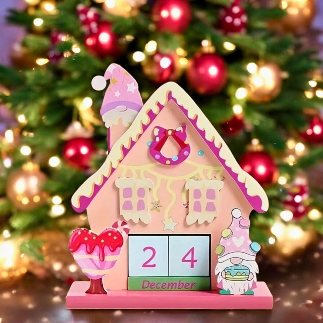 Wooden Christmas Calendar/christmas Countdown/advent Calendar/macaron ...