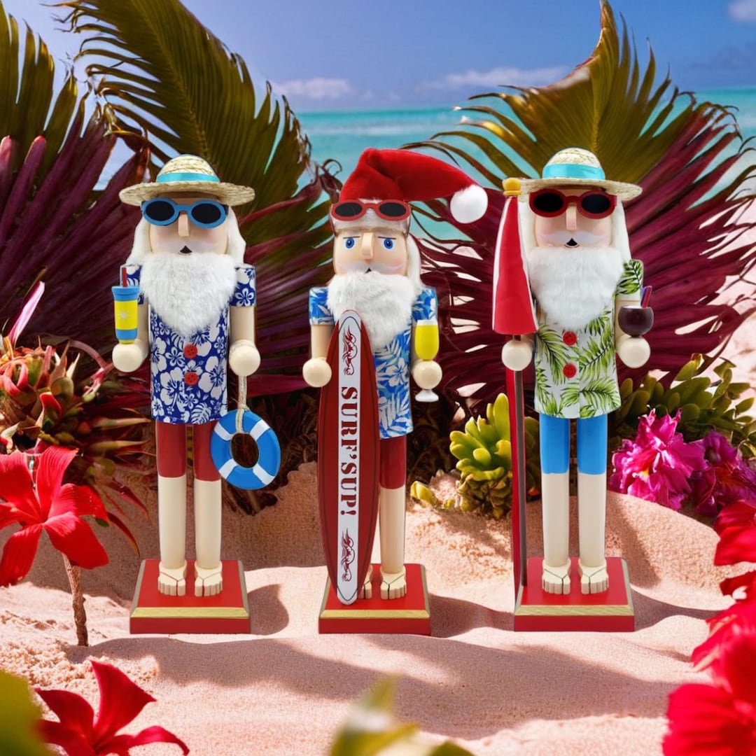 Beach Nutcracker Christmas Nutcracker Vintage Wooden Nutcracker ...