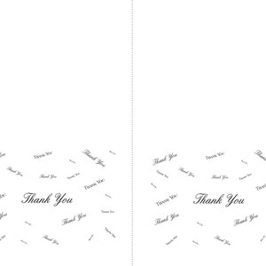 Thank You Card Many Thanks Design Minimalist Card PDF and PNG Digital ...