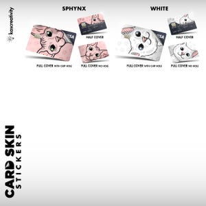 CATS Card Skin Stickers by Kascreativity - Etsy