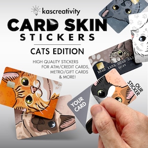 CATS Card Skin Stickers by Kascreativity - Etsy