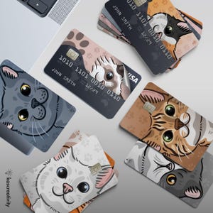 CATS Card Skin Stickers by Kascreativity - Etsy