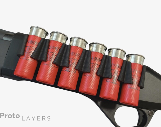 12 Gauge 6 Shell Universal Tactical Side Shell Holder for Benelli ...