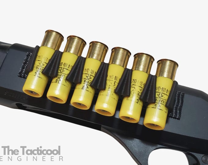 20 Gauge 6 Shell Universal Tactical Side Shell Holder for Benelli, Remington, Mossberg, and More ...