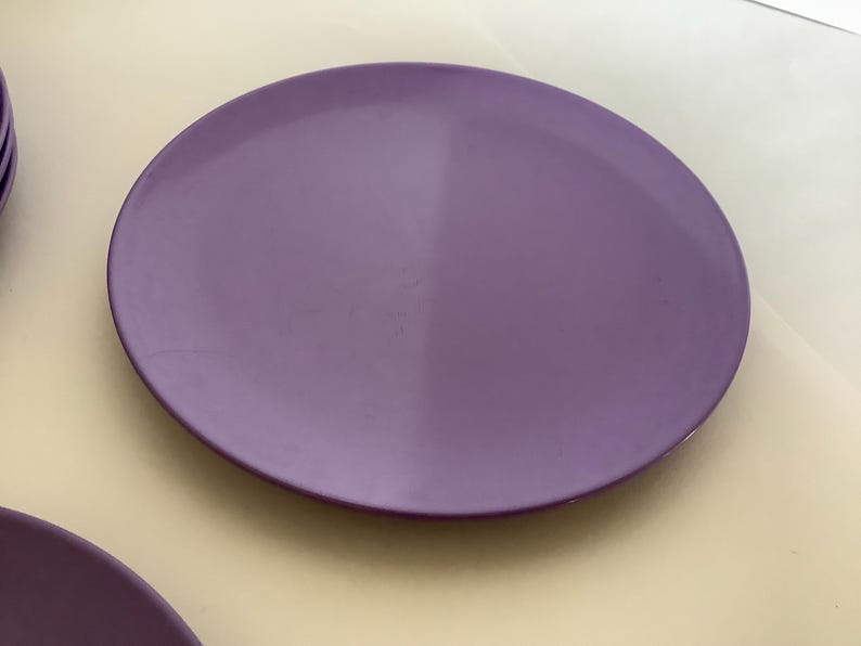 Mid Century Modern MCM Vintage Melmac Melamine Purple Small Plates ...