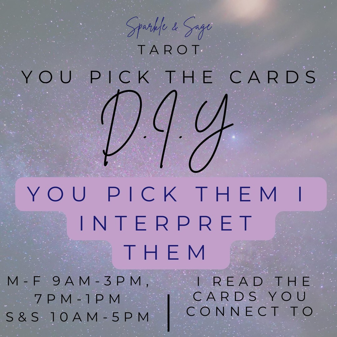 DIY Reading, You Pick Your Cards Tarot Reading, Career, Love, General ...