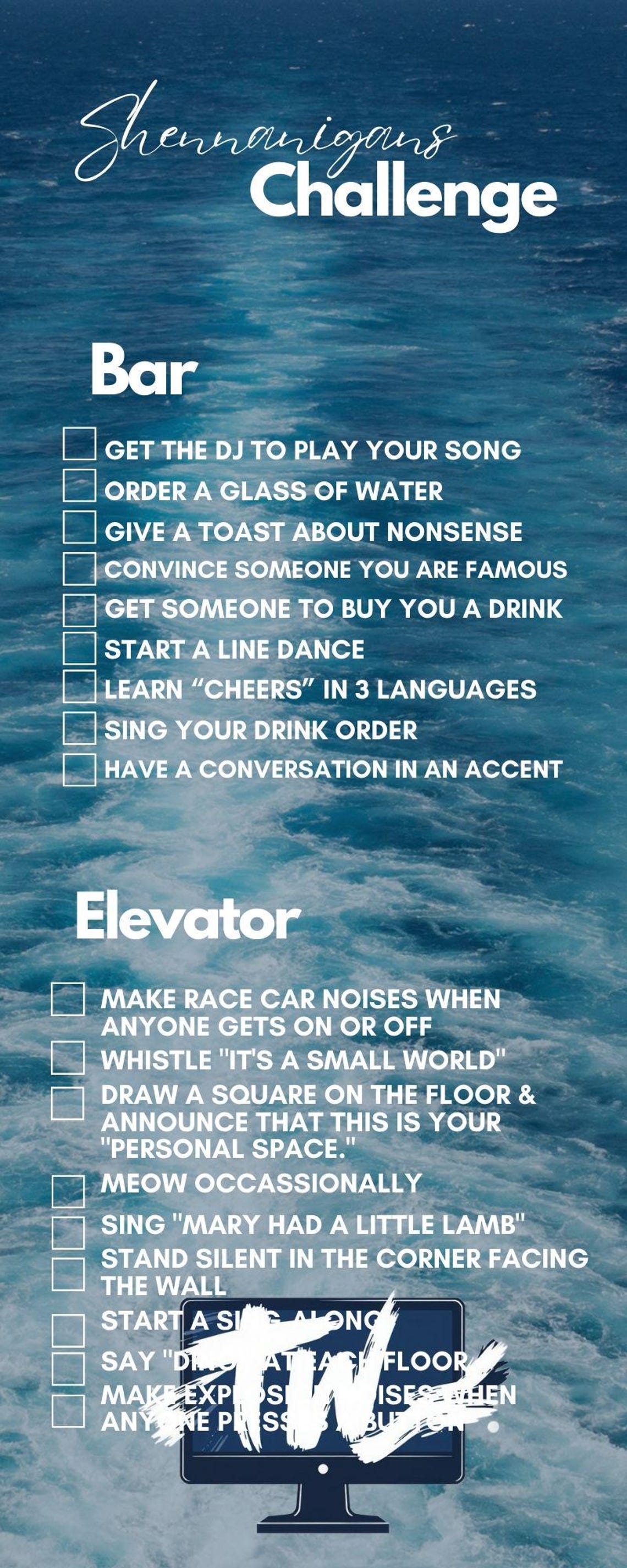 Printable Cruise Ship Games - Etsy